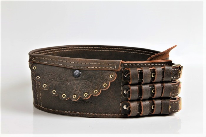 Chimir (serpar, brau) din piele naturala, maro | arhiva Okazii.ro