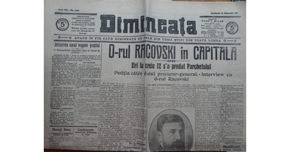 19 ziare Dimineata din 1911 si 1912 , director C. Mille | Okazii.ro