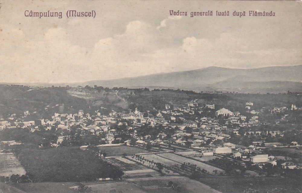 CAMPULUNG MUSCEL VEDERE DUPA FLAMANDA, CIRCULATA 1929,ROMANIA. | arhiva ...