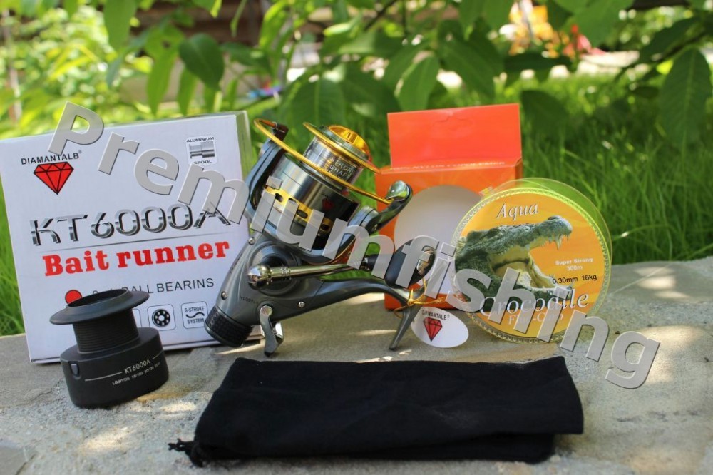 Mulineta Diamant Alb KT 6000 Tambur Long Cast 6000 + Nylon Aqua ...