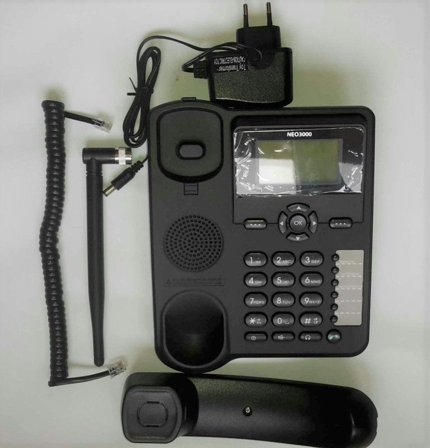 Telefon fix cu SIM si antena detasabila 2G 3G Orice retea Garantie 12 ...