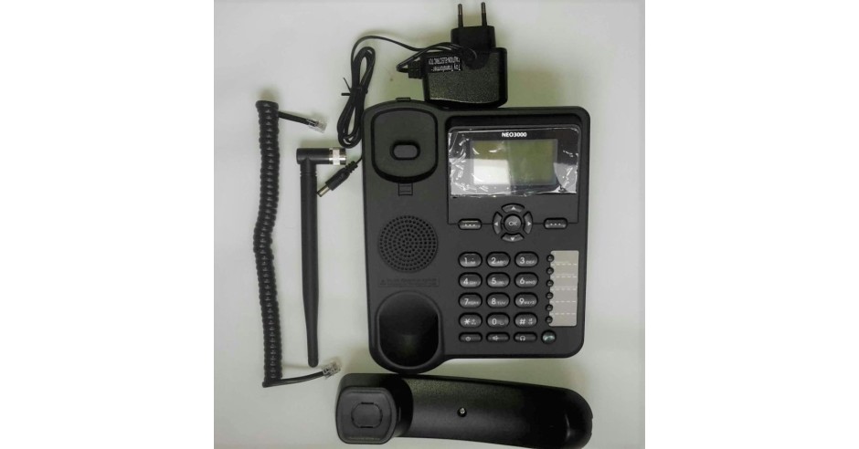 Telefon fix cu SIM si antena detasabila 2G 3G Orice retea Garantie 12 ...