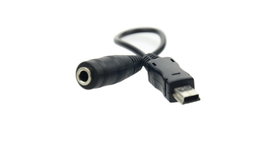 Cablu adaptor Mini USB la jack 3.5mm pentru microfon, GoPro, camere de ...
