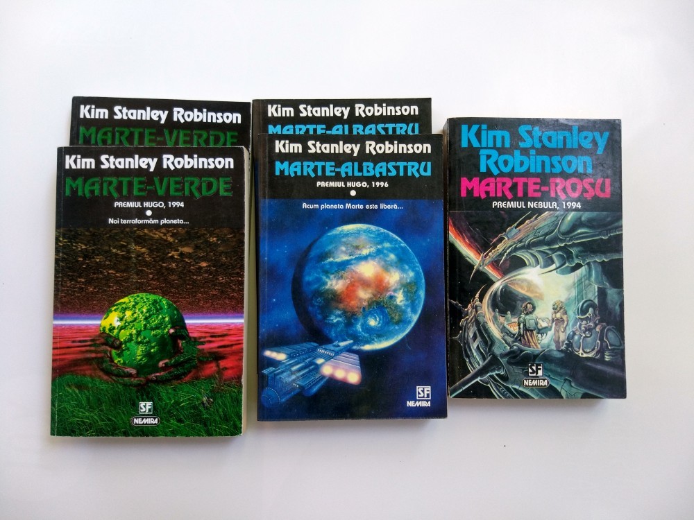 MARTE ROSU MARTE ALBASTRU MARTE VERDE = KIM STANLEY ROBINSON = 3 volume ...