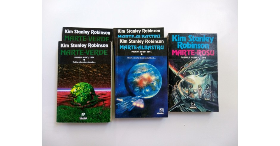 MARTE ROSU MARTE ALBASTRU MARTE VERDE = KIM STANLEY ROBINSON = 3 volume ...