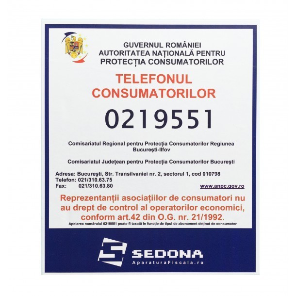 Placuta Protectia Consumatorului - InfoCons | arhiva Okazii.ro