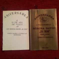 FOTBAL-IASI-MIRCEA DAVID-IL DIO-SUVENIR LA ANIV. A 70 DE ANI DE VIATA ...