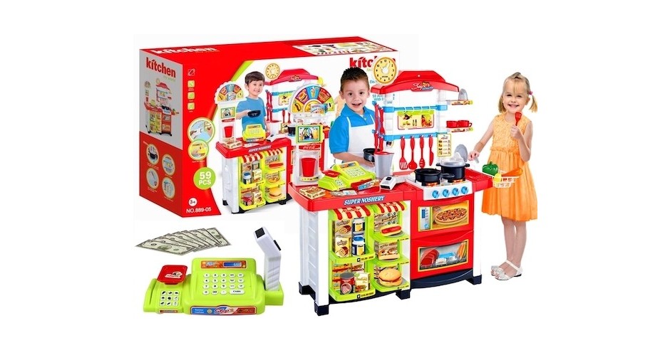 Tejghea fast food, 59 de piese, cu sunete si lumini | arhiva Okazii.ro