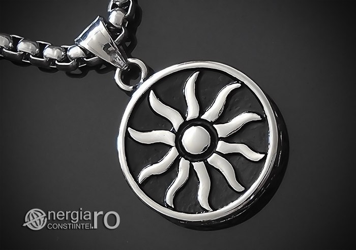 Amuleta Pandantiv Soare Simbol Solar INOX - cod PND175 | arhiva Okazii.ro