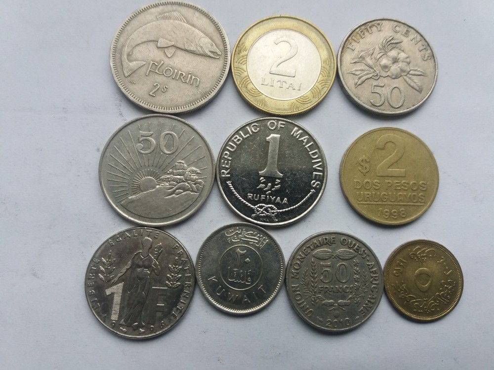 Lot 10 monede diferite tari-mai rare-2 | arhiva Okazii.ro