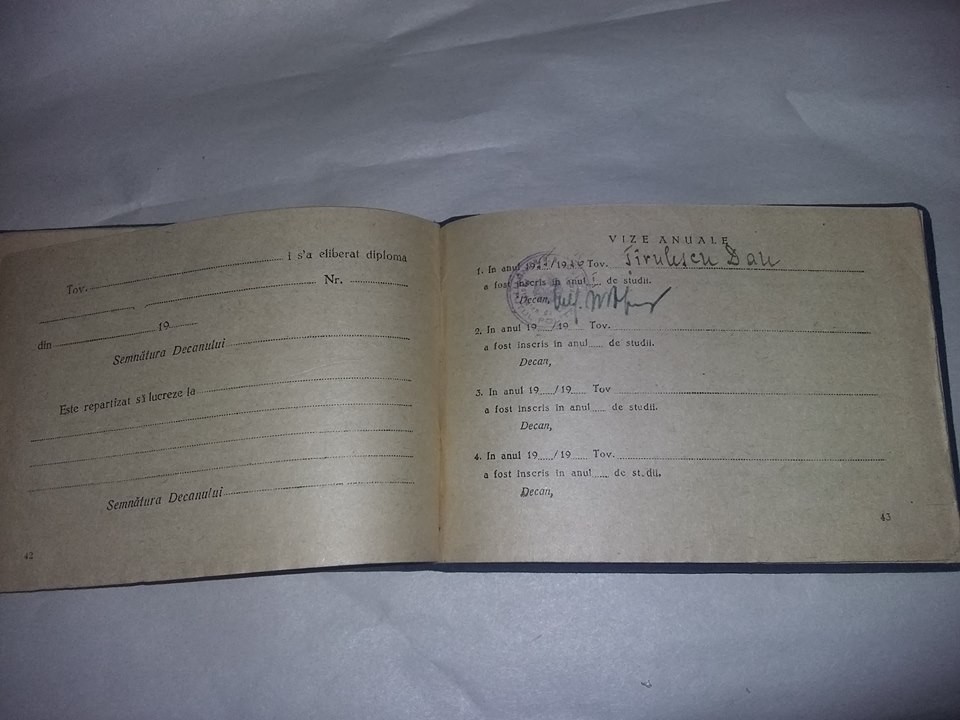 CARNET DE STUDENT-INSTITUTUL POLITEHNIC IASI,1956,FOTOGRAFIE,STAMPILE,T ...