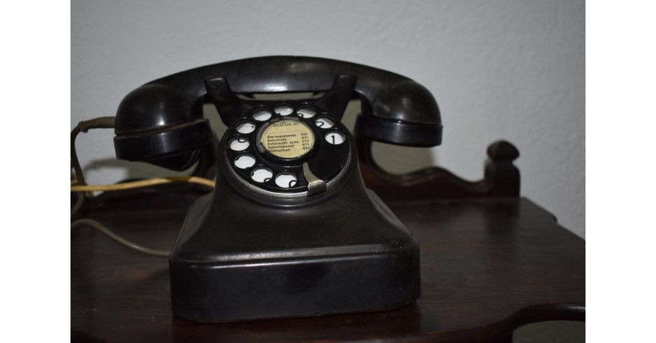 Telefon vechi fix - disc RS 7340 din bachelita ebonita Electromagnetica ...