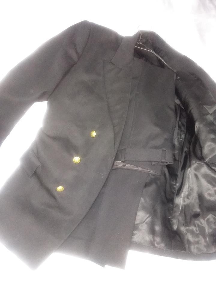 Tinuta militara Marina,costum uniforma Marina militara ceremonie iarna ...