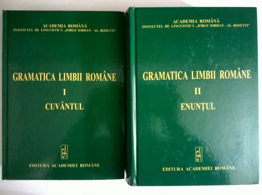 Gramatica limbii romane, 2 volume {Ed. Academiei} | arhiva Okazii.ro