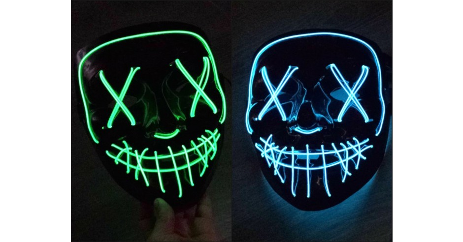 Masca led Purge Election revenge party halloween craniu skull jason ...
