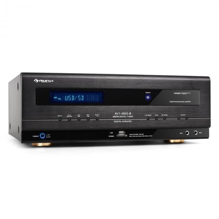 Auna HiFi Receiver USB SD MP3 Surround Amplificator 390W RMS | arhiva ...
