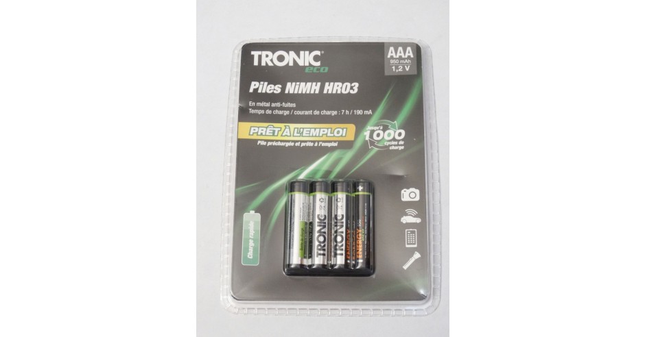 Acumulatori Tronic R3 AAA HR03 950 mAh 1.2V set 4 bucati - sigilati ...