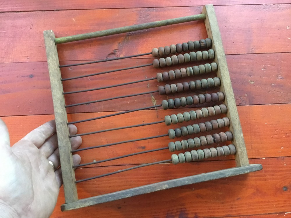 Numaratoare / Socotitoare / Abac din lemn - material didactic vechi de ...