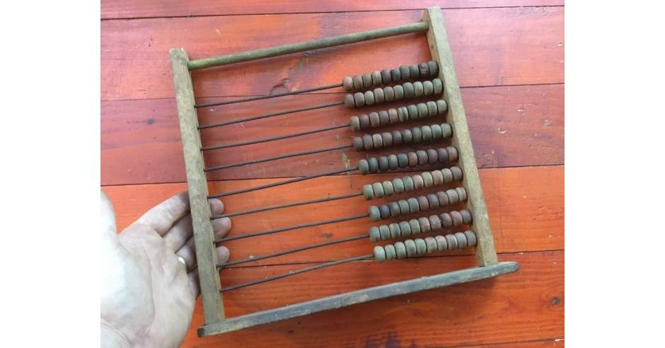 Numaratoare / Socotitoare / Abac din lemn - material didactic vechi de ...