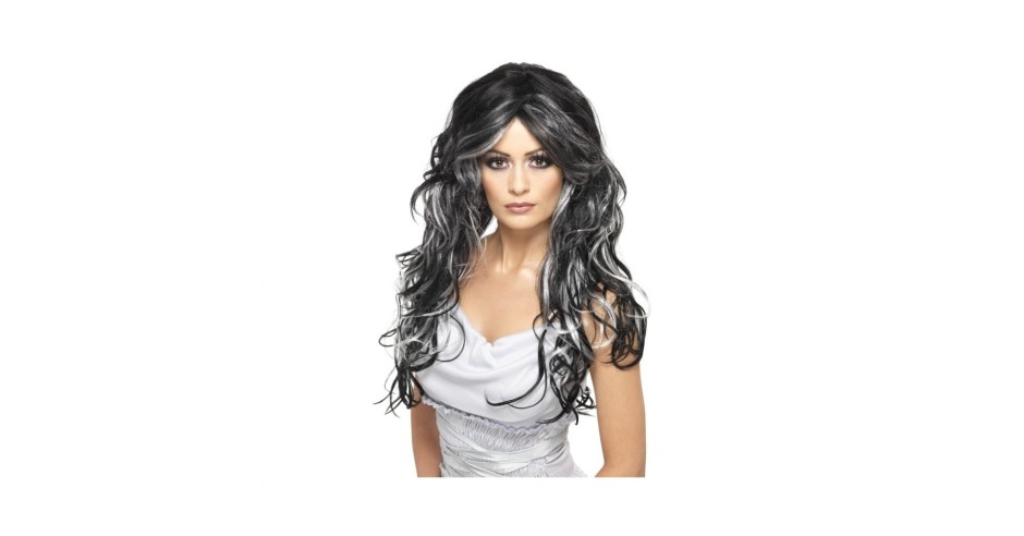 Peruca Gothic Bride suvite gri - Carnaval24 | arhiva Okazii.ro