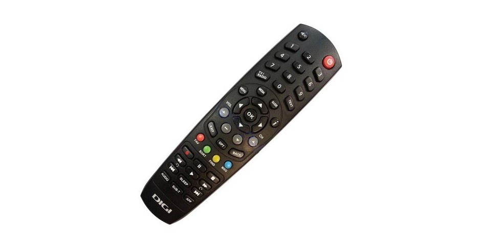 Telecomanda pentru receptor satelit DIGI HD, cu functiile telecomenzii ...