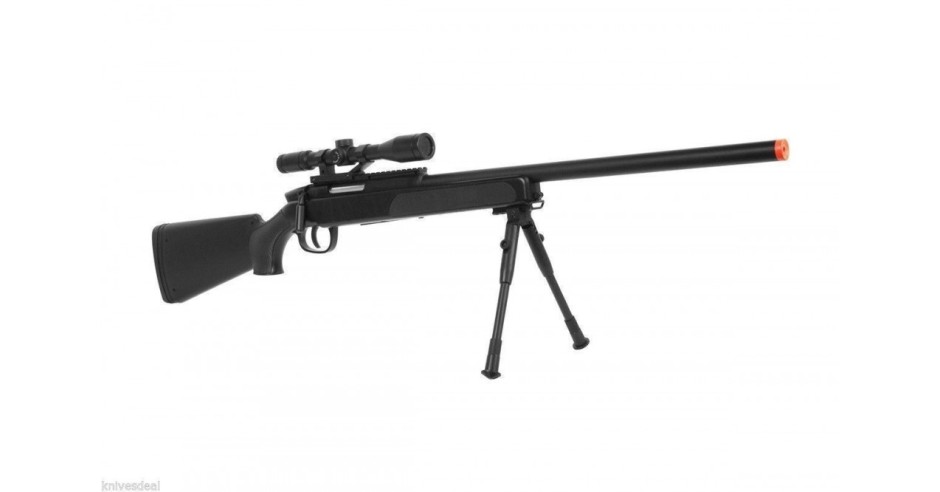 PUSCA CALIBRU 6MM,PROPULSIE SPRING ARC 400FPS,LUNETA LASER,MASOARA 1 ...