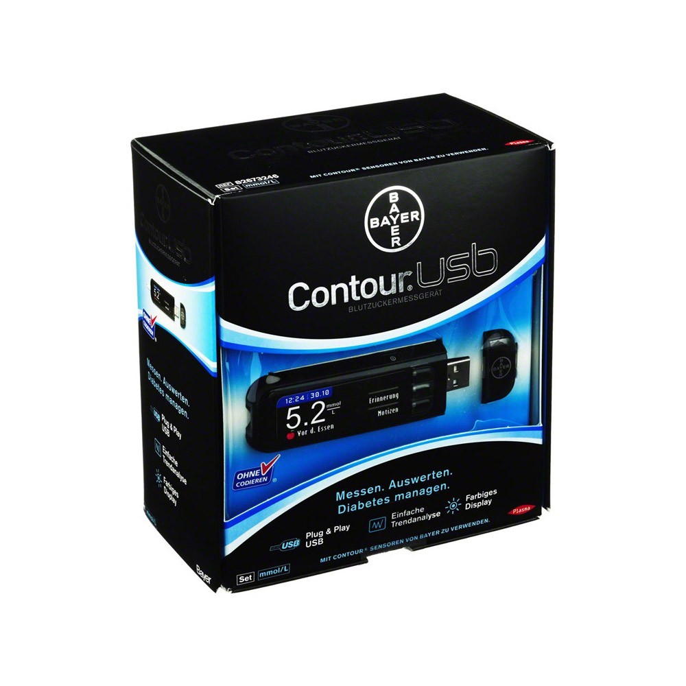 Glucometru Bayer Contour USB, nou | arhiva Okazii.ro