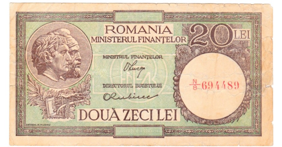 Bancnota 20 lei 1947 - 1950 MF Luca/Rubicec | arhiva Okazii.ro