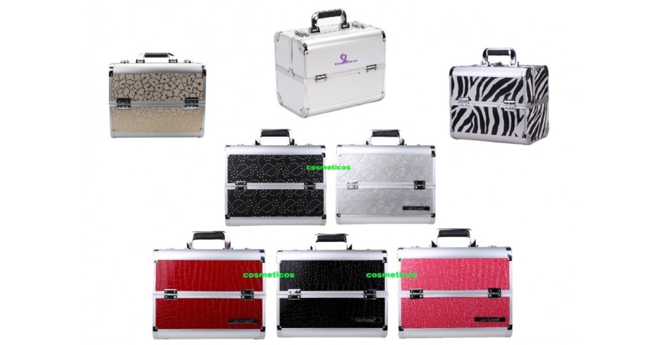 Geanta Machiaj |Beauty Case din aluminiu | Geanta Cosmetica - Medie ...