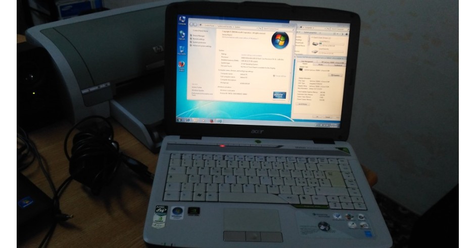 LAPTOP ACER ASPIRE 4520 RAM DDR2 2GB HDD SATA 250GB PV DEDICATA 256MB ...