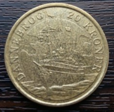 (M742) MONEDA DANEMARCA - 20 KRONER 2008, COMEMORATIVA,SERIA VAPOARE ...