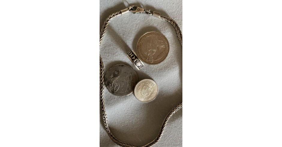 LOT PIESE ARGINT:5 FRANCI ELVETIENI,MONEDA TURCEASCA MEDIEVALA ...