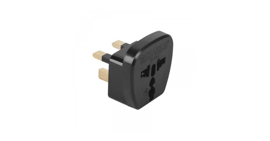 Adaptor tensiune priza UK - UNIVERSAL negru | arhiva Okazii.ro