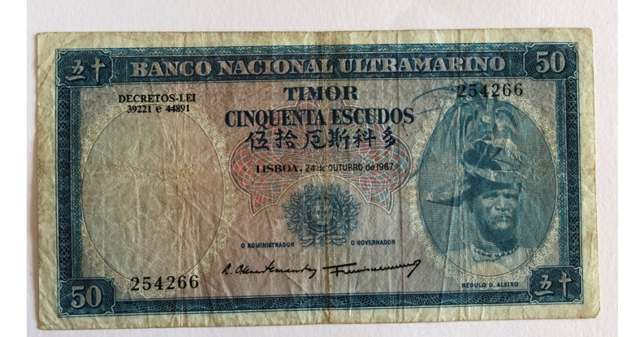 Timor 50 escudos 1967 Regulo D Aleixo | arhiva Okazii.ro