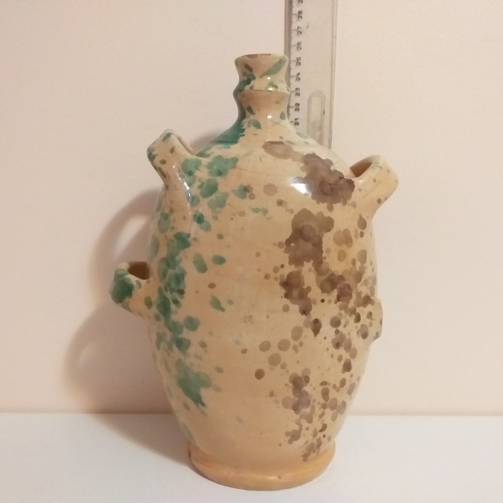 Vechi ulcior lut veche ulcica plosca vas ceramic traditional rustic ...