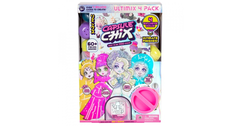 CAPSULE CHIX Set 4 papusi articulate Ultimix pachet cu 20 capsule ...