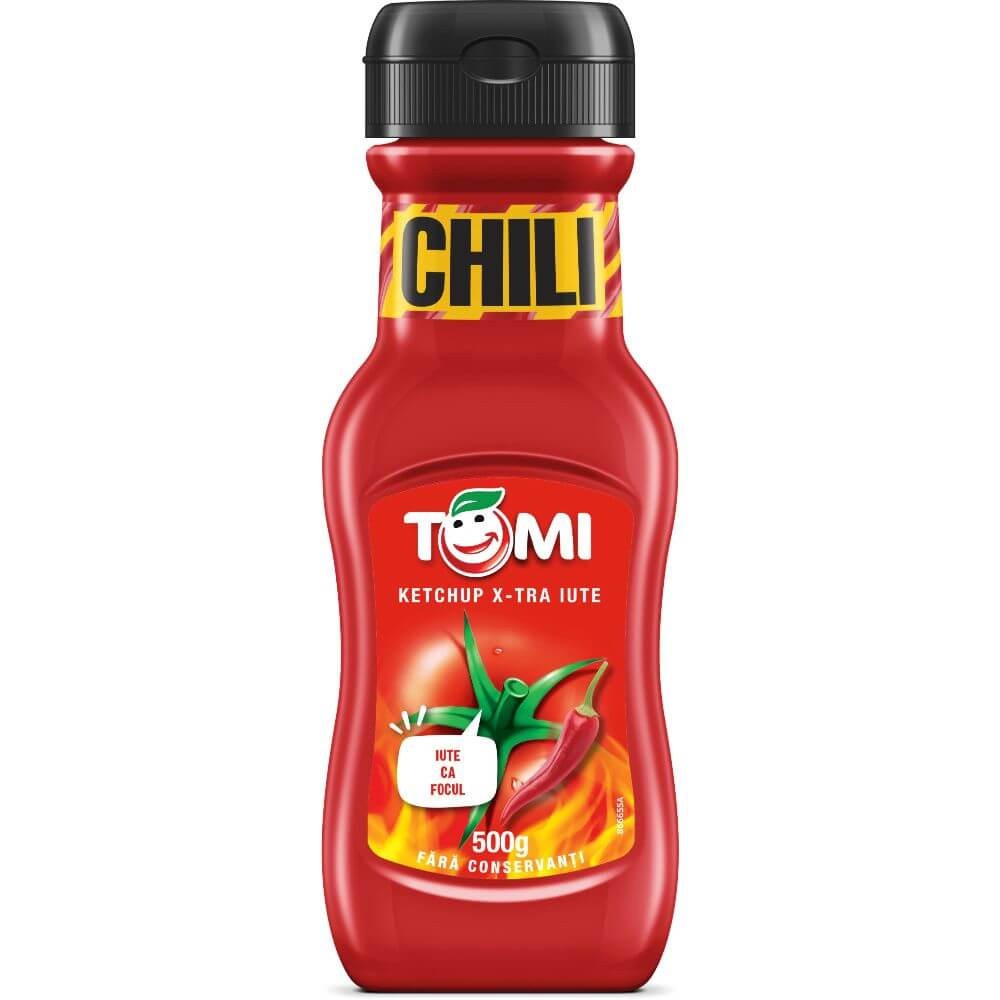 Ketchup cu Chili Tomi, 500 g, Ketchup Tomi cu Chili, Ketchup Tomi Chili ...