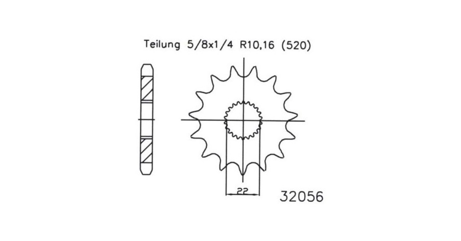Pinion fata 14 dinti pas lant 520 - Aprilia AF1 - ETX - Europa ...