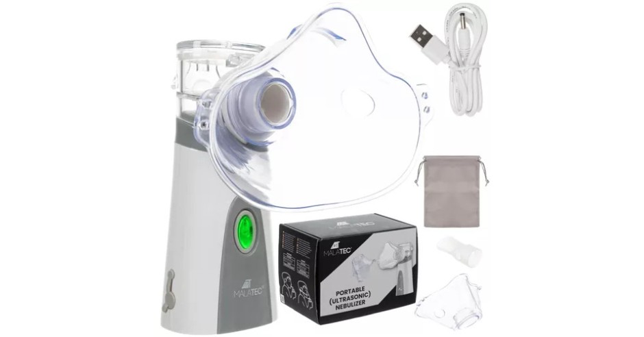 Aparat aerosoli portabil, nebulizator cu ultrasunete, silentios, masca adulti si copii ...