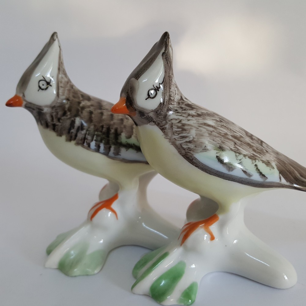 Pasari (set) bibelouri portelan romanesc vechi, vintage | arhiva Okazii.ro