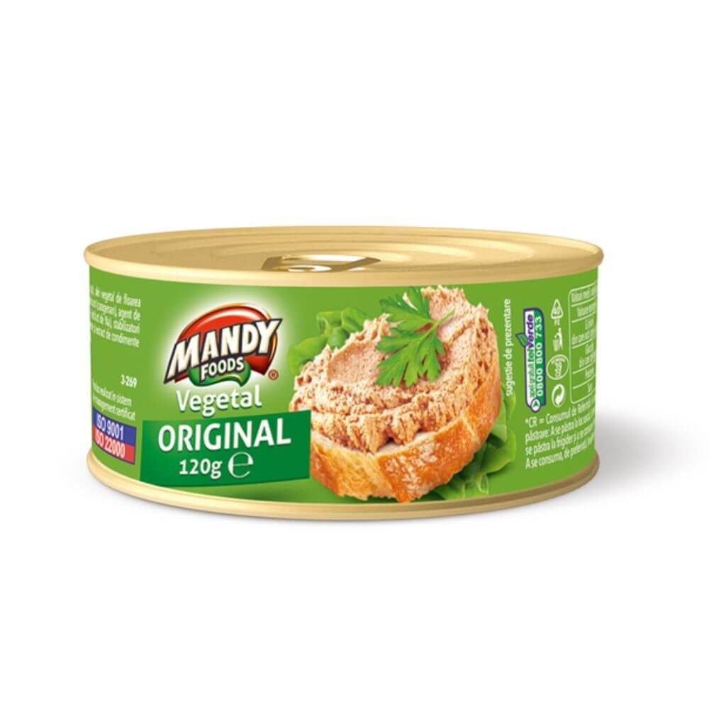 Pasta Vegetala Mandy, 120 g, Pasta Tartinabila Vegetala Mandy, Pasta ...