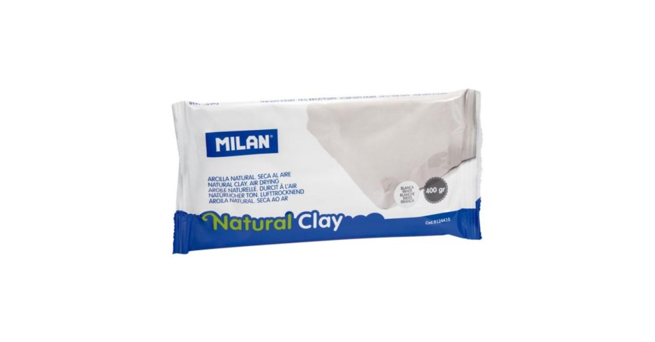 Lut Natural pentru Modelaj Milan, 400 g, Alb, Lut Modelaj, Lut pentru ...