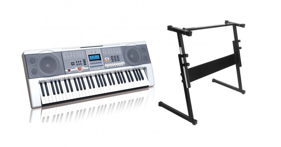 Pian exersat MK-805 + Suport metalic, Orga electronica 61 clape ...