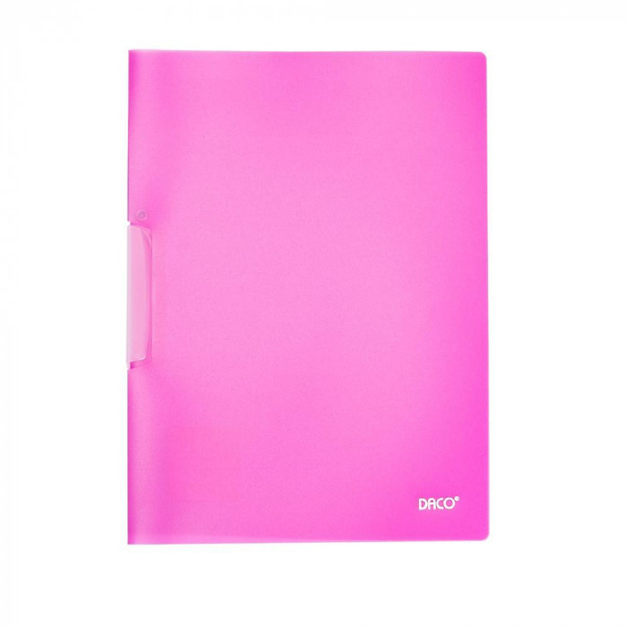 Mapa A4 cu Clips Daco, 226x310x5 mm, Plastic, Fucsia, Mapa Plastic ...