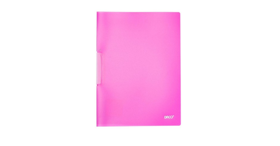Mapa A4 cu Clips Daco, 226x310x5 mm, Plastic, Fucsia, Mapa Plastic ...