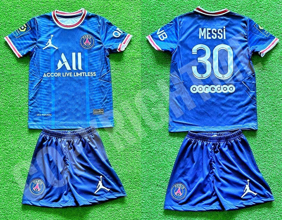 Compleu Echipament fotbal pentru copii JORDAN PSG MESSI ultimul model ...