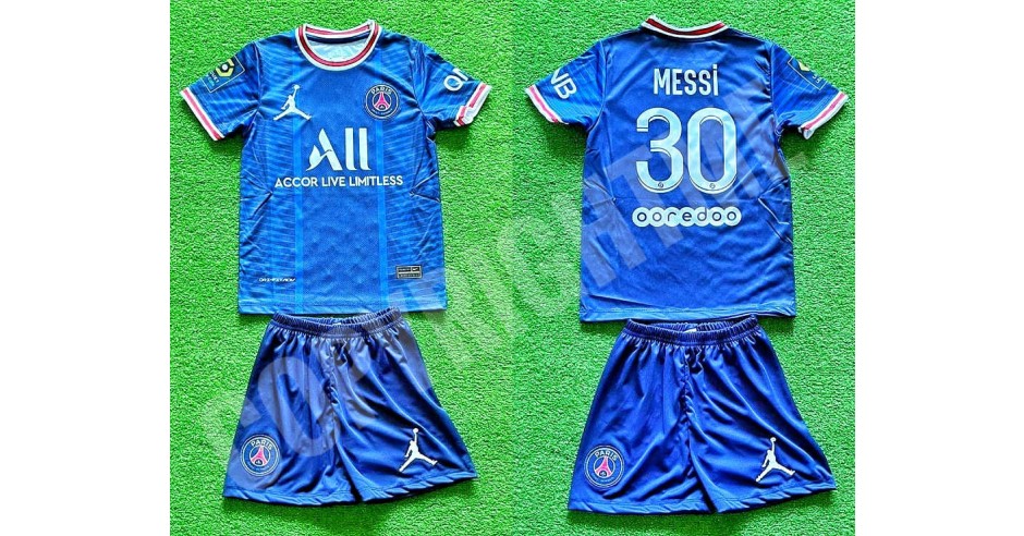Compleu Echipament fotbal pentru copii JORDAN PSG MESSI ultimul model ...
