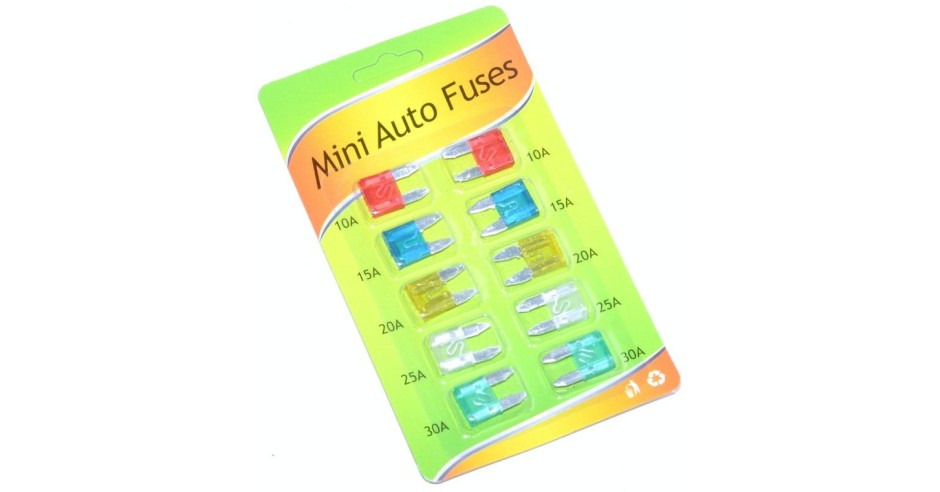 Set 10 Mini Sigurante Auto cu Led | arhiva Okazii.ro