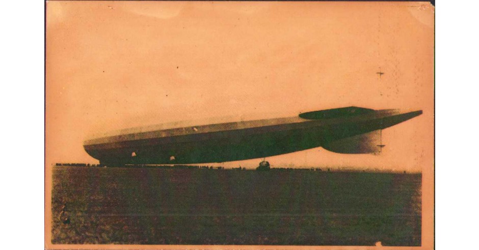 HST 368S Dirijabil Graf Zeppelin LZ 127 pe insula Csepel 1931 Ungaria ...