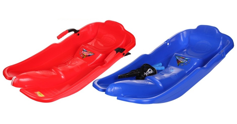 Bob plastic zapada TurboJet Sanie plastic cu frane rosu | arhiva Okazii.ro